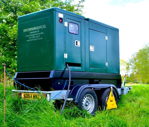 Secondhand Generators | Road Tow Generators | 40 KVA Silenced Road ...
