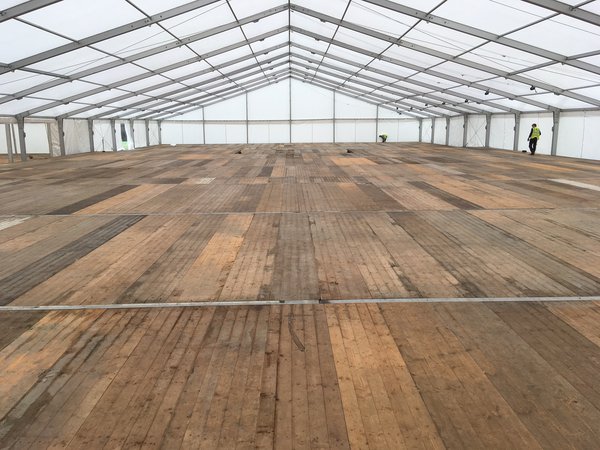 Curlew - SecondHand Marquees | Plywood or Board Flooring