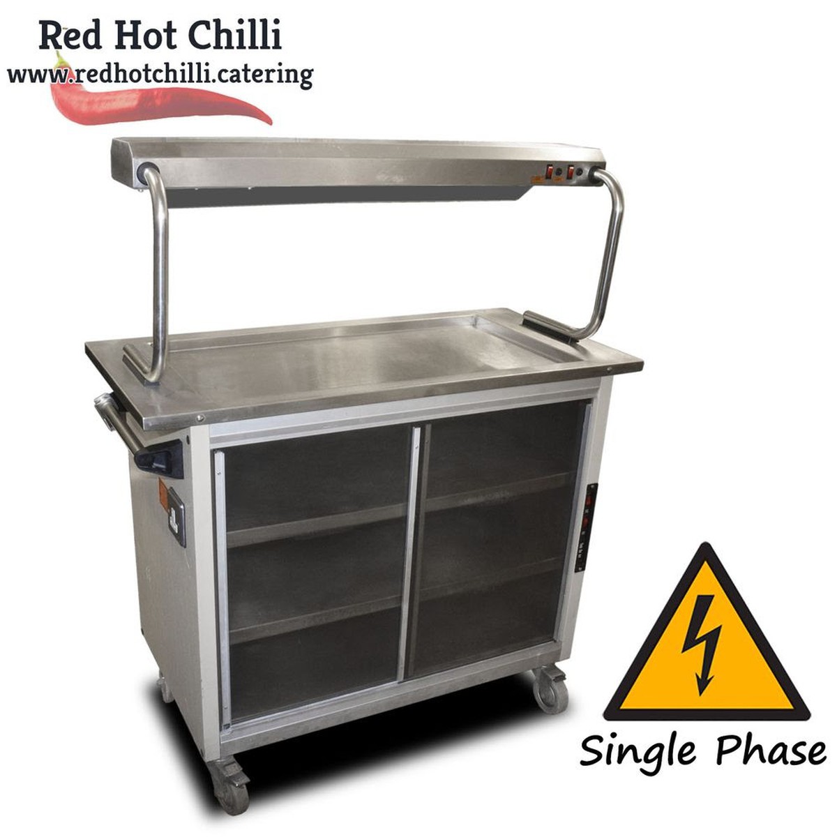 Secondhand Catering Equipment Red Hot Chilli Cheshire Grundy Heated Trolley Ref Rhc2547