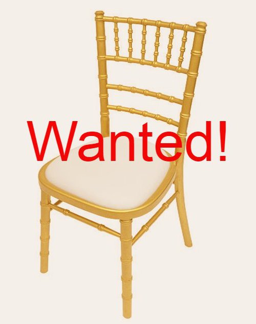 Secondhand Chairs and Tables | Gold Banqueting Chairs for sale