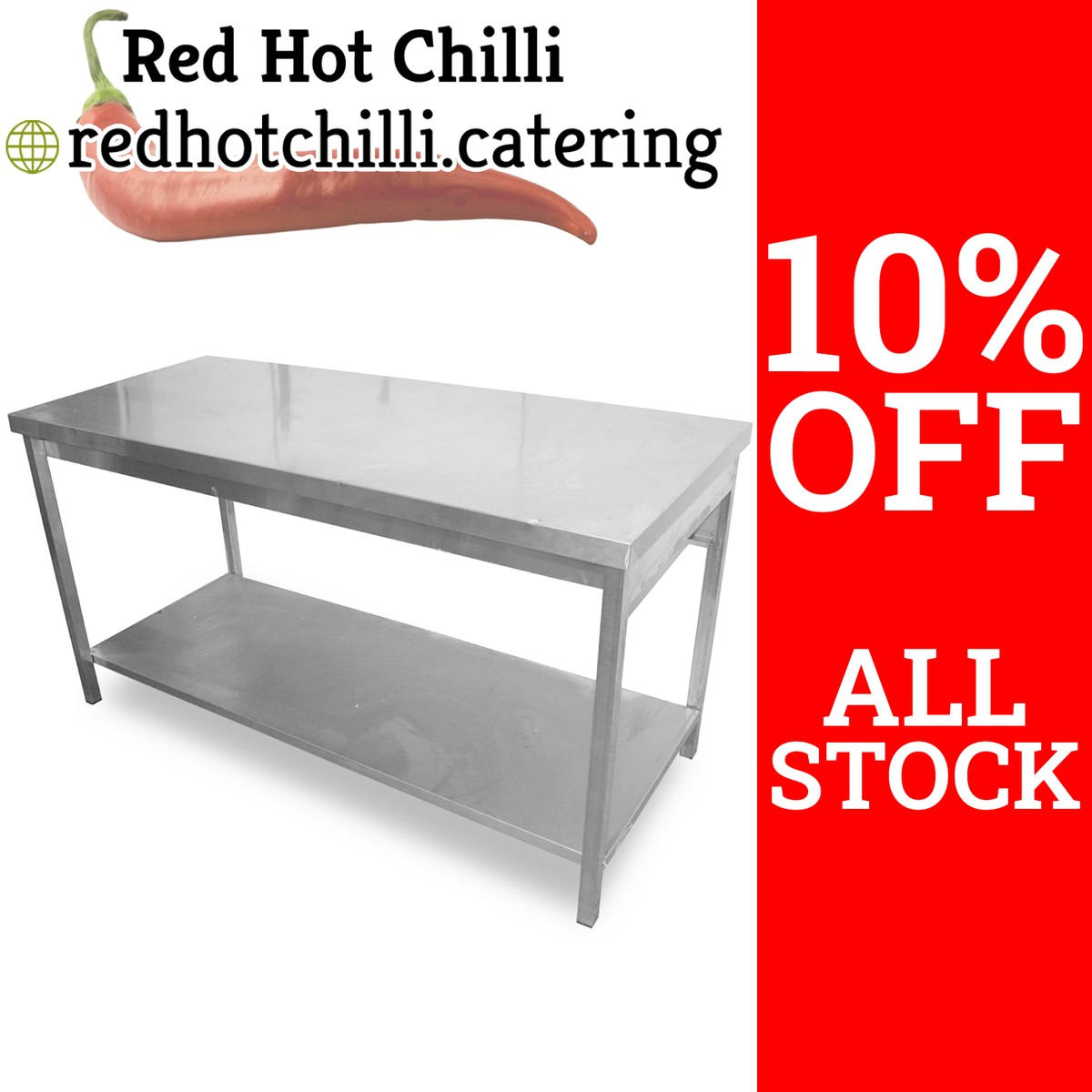 Secondhand Catering Equipment | Stainless Steel Tables (1.01m to 2m ...